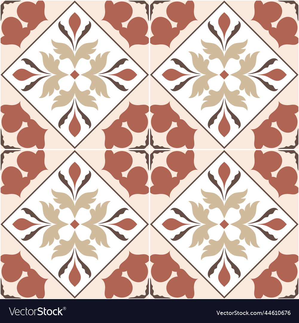 Design for floor or wall tiles Royalty Free Vector Image