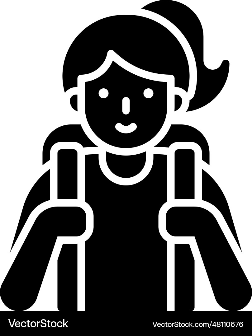 Girl student icon an avatar that is related Vector Image
