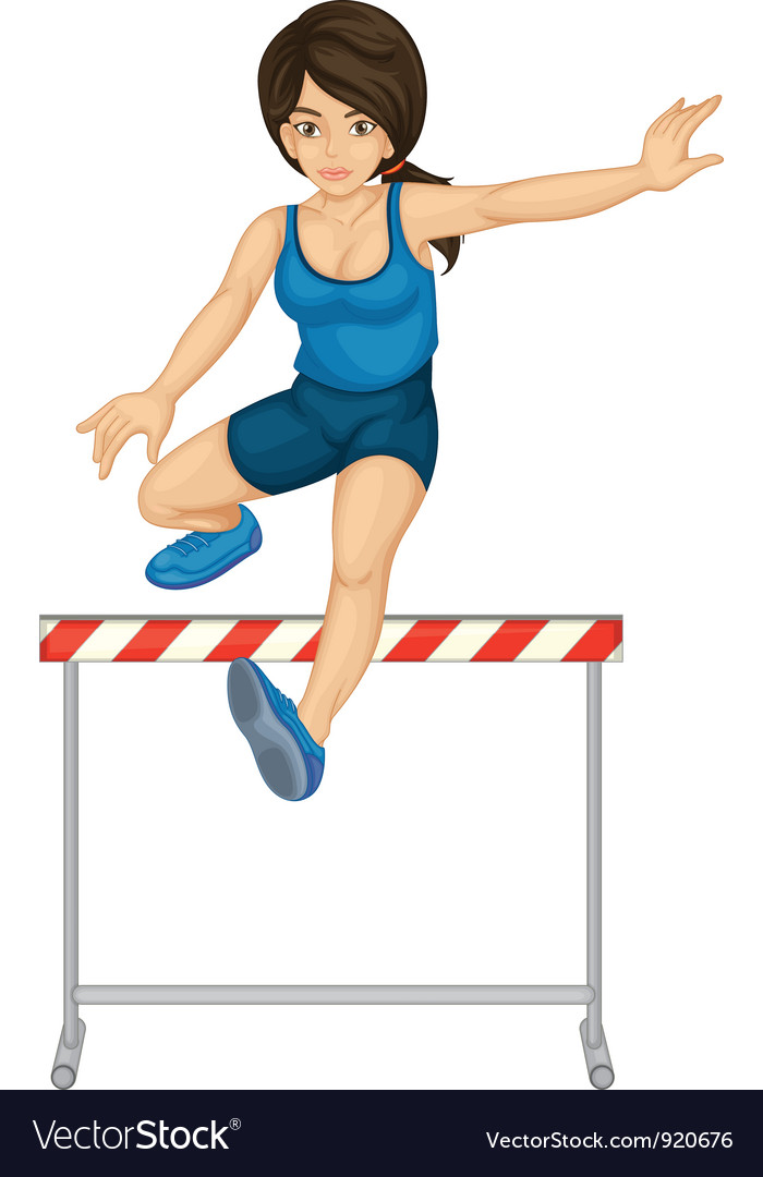Hurdles Royalty Free Vector Image - VectorStock