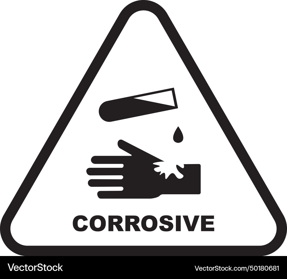 Chemical hazard icon Royalty Free Vector Image
