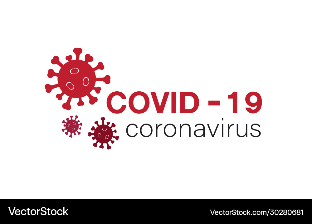 Covid19-19 coronavirus concept on white background