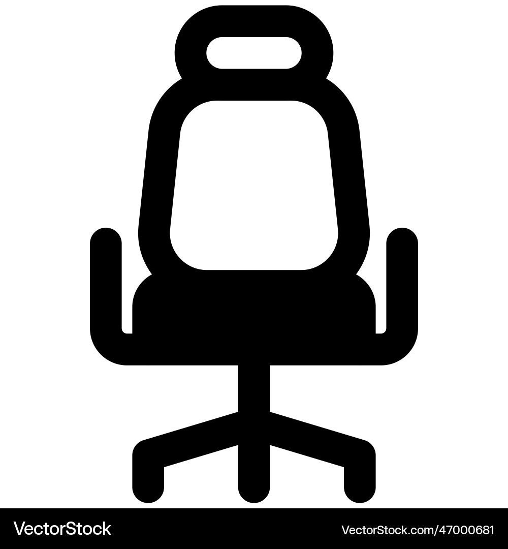 Ergonomic long office chair for relaxation Vector Image