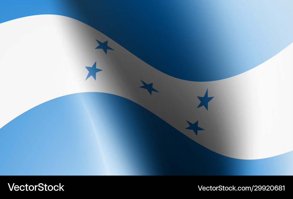 Wave flag country with shadow and glare Royalty Free Vector