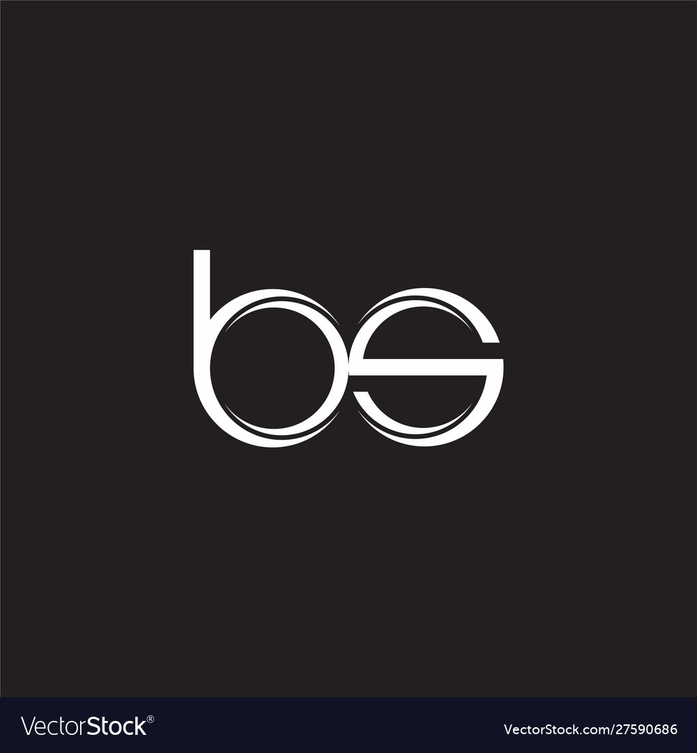 Bs initial letter split lowercase logo modern Vector Image