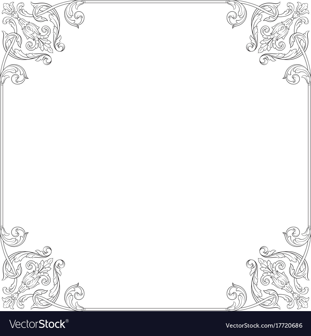 Classical baroque Royalty Free Vector Image - VectorStock