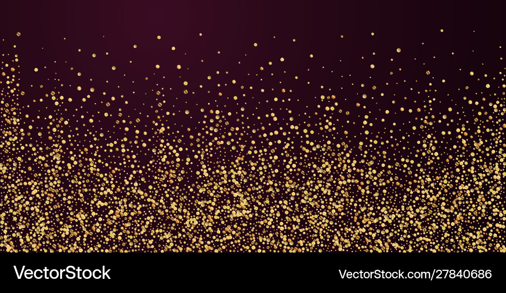 Gold confetti luxury sparkling confetti scattered Vector Image