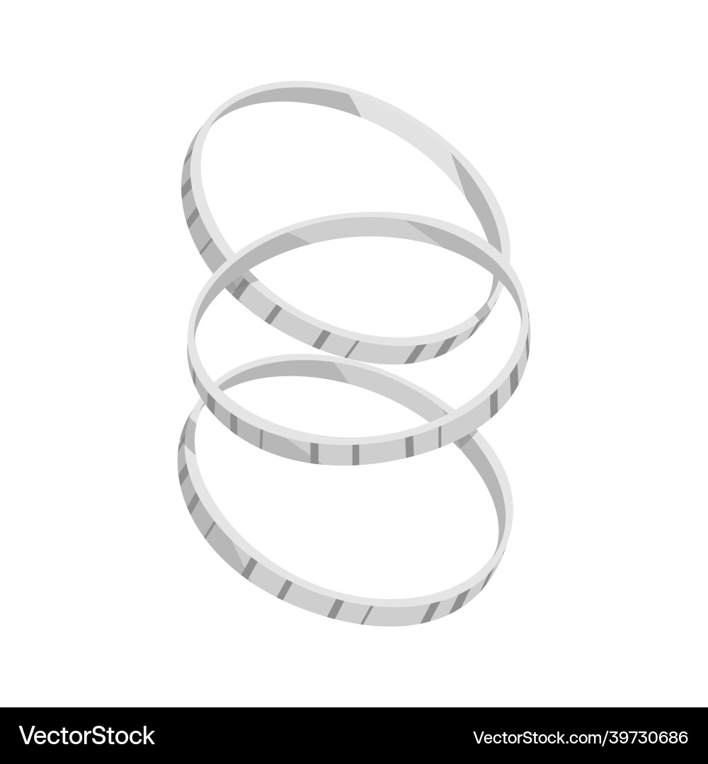 Onion rings white cut into for cookin Royalty Free Vector