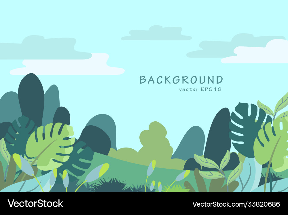 Spring background or banner design with lovely Vector Image