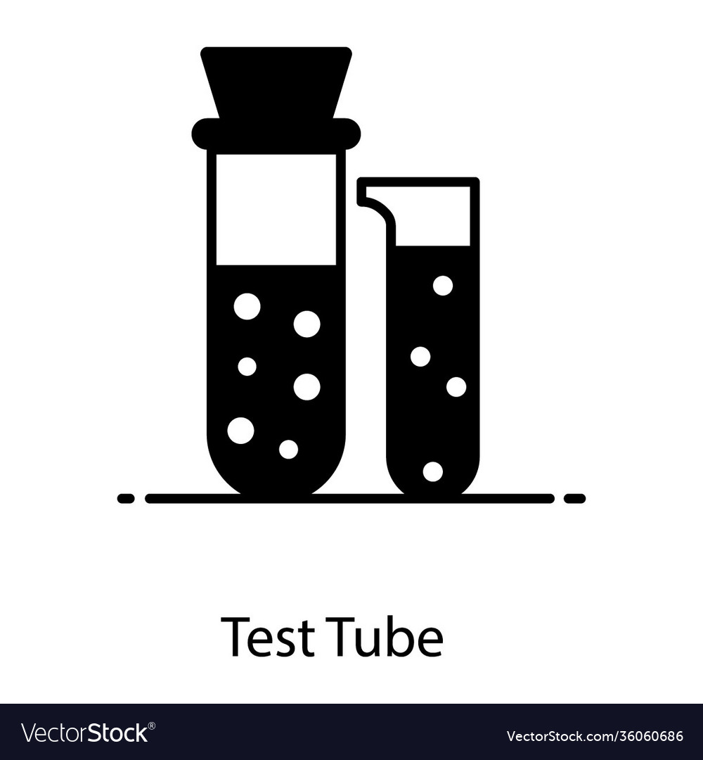 Test tubes Royalty Free Vector Image - VectorStock