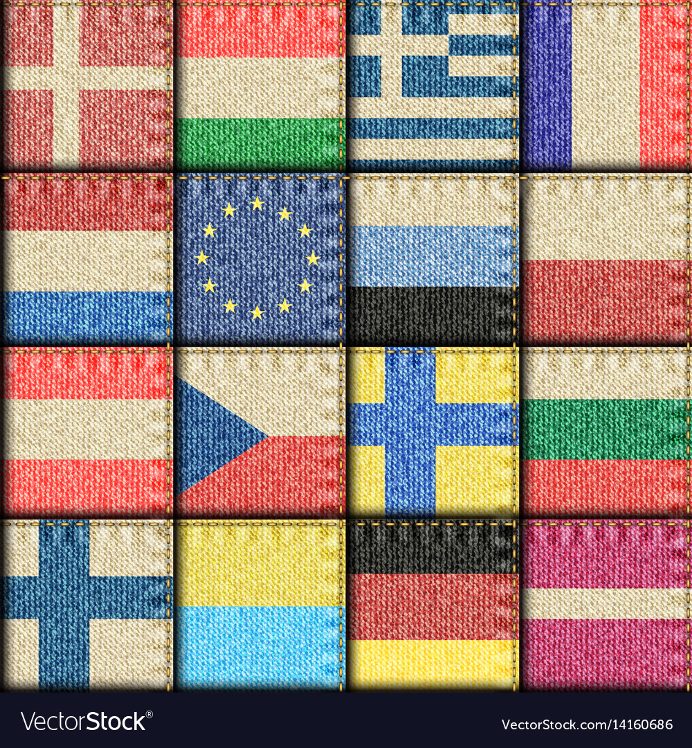 Vintage europe patchwork pattern Royalty Free Vector Image
