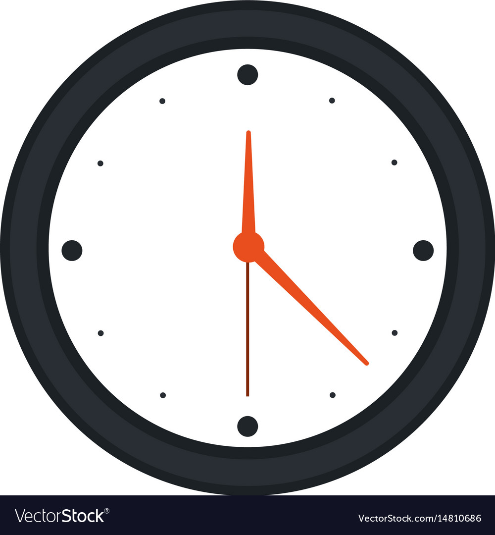 Wall clock icon image Royalty Free Vector Image