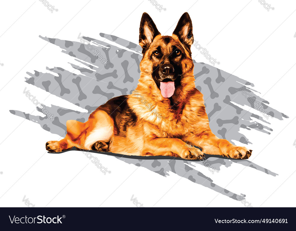 German shepherd Royalty Free Vector Image - VectorStock German shepherd Royalty Free Vector Image - VectorStock
