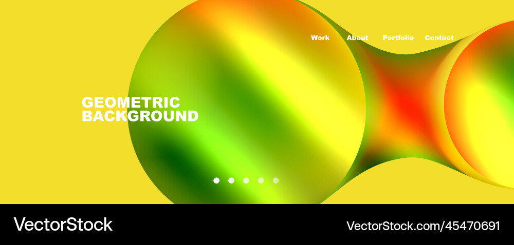 Round shapes and circles geometric abstract Vector Image