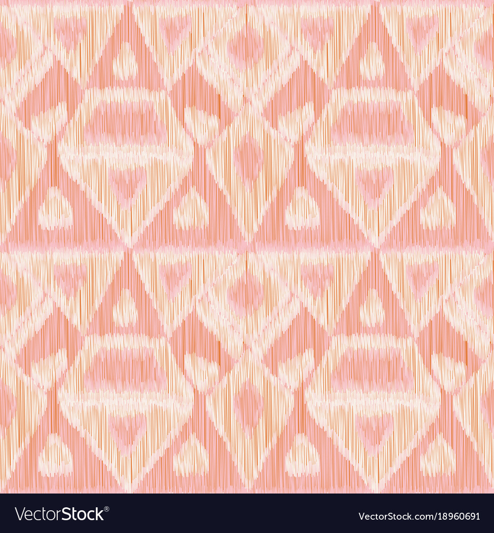 Seamless ikat pattern Royalty Free Vector Image