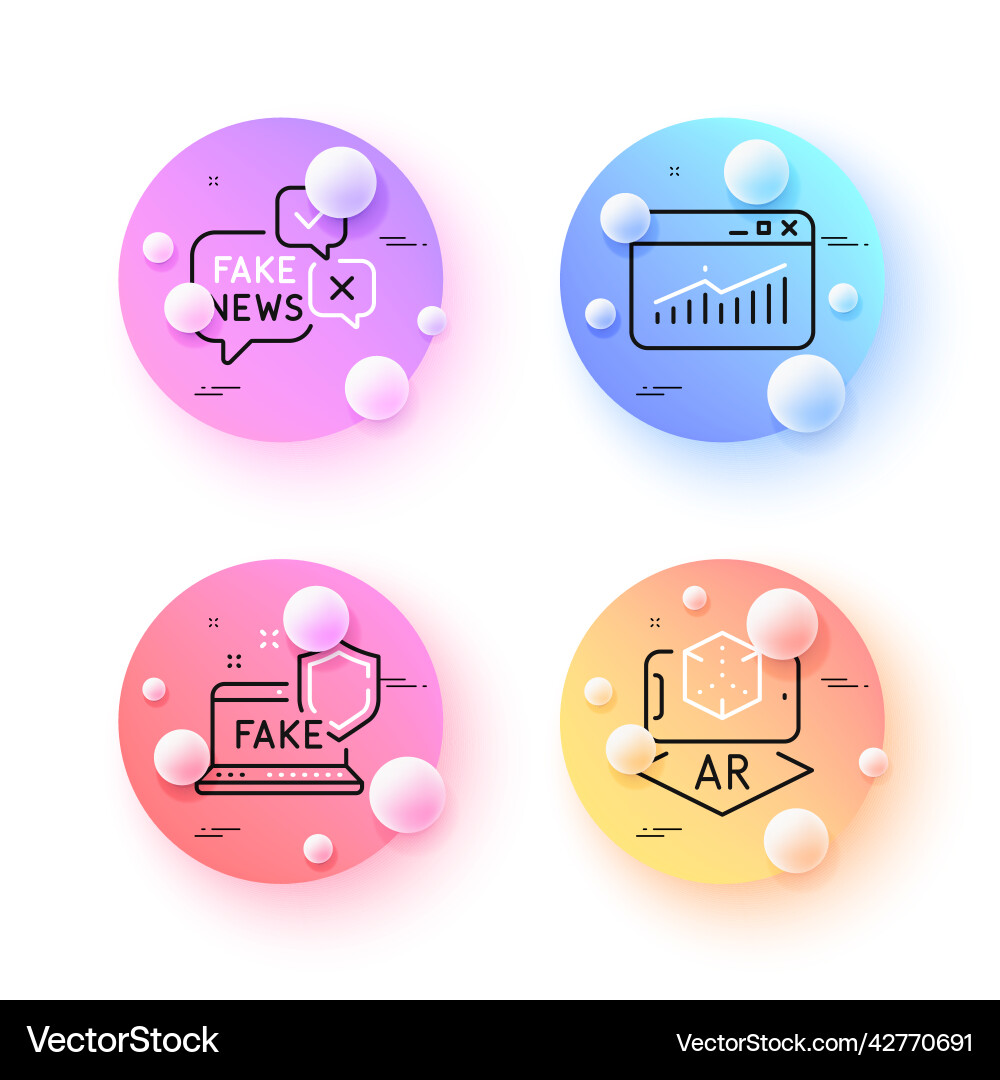 Website statistics fake news and internet Vector Image
