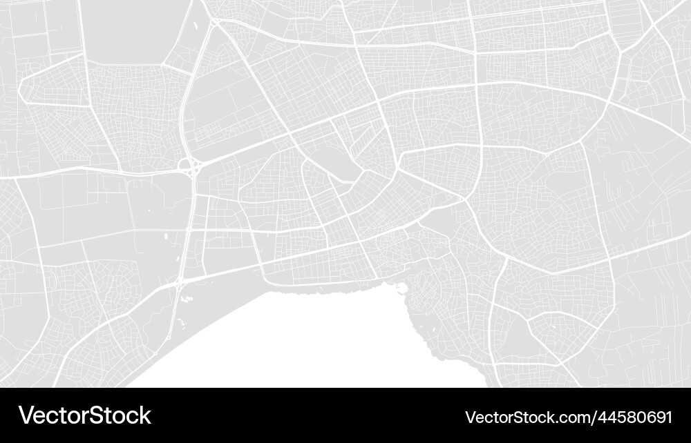 White and light grey antalya city area background Vector Image