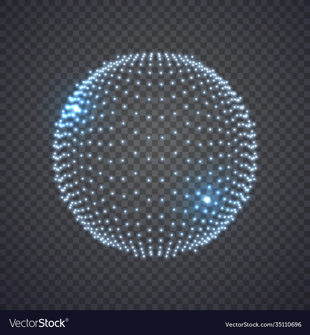 Abstract sphere consisting points Royalty Free Vector Image Abstract sphere consisting points Royalty Free Vector Image