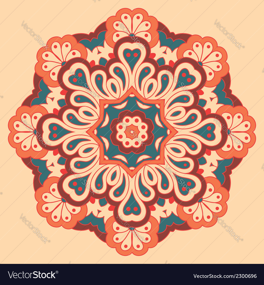 Arabesque decorative element Royalty Free Vector Image