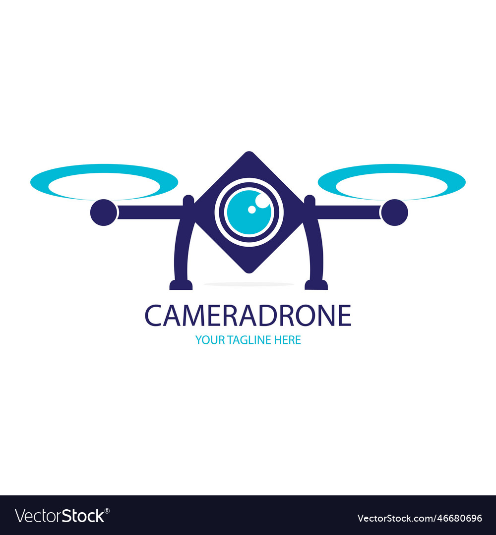 Camera drone logo Royalty Free Vector Image - VectorStock