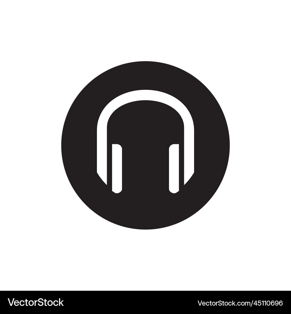 Headphones logo icon design headphone Royalty Free Vector