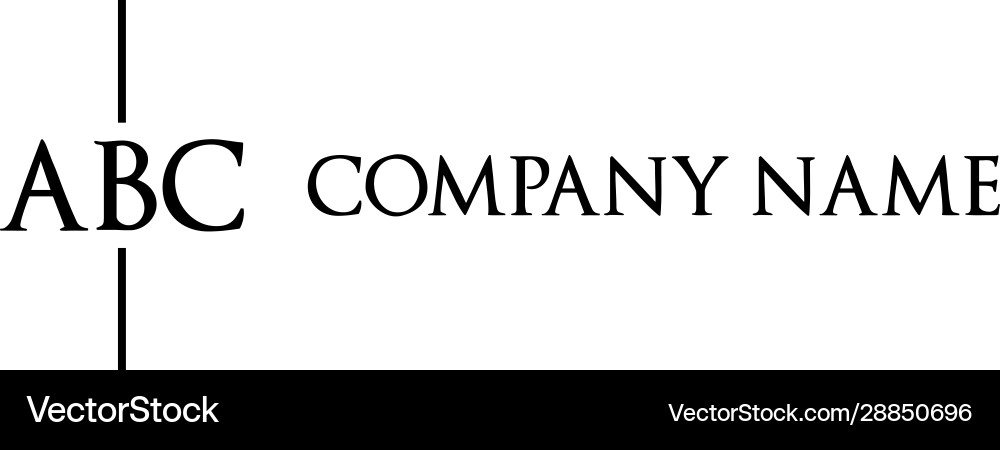 Logo letter designs simple and minimalis Vector Image