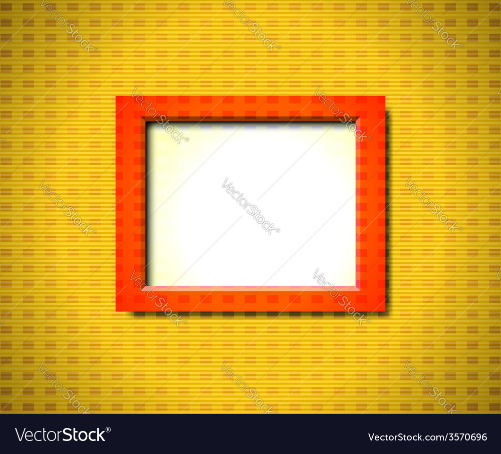 Red rectangular frame Royalty Free Vector Image
