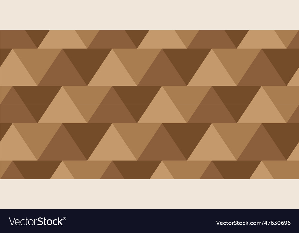 Seamless brown triangles pattern Royalty Free Vector Image