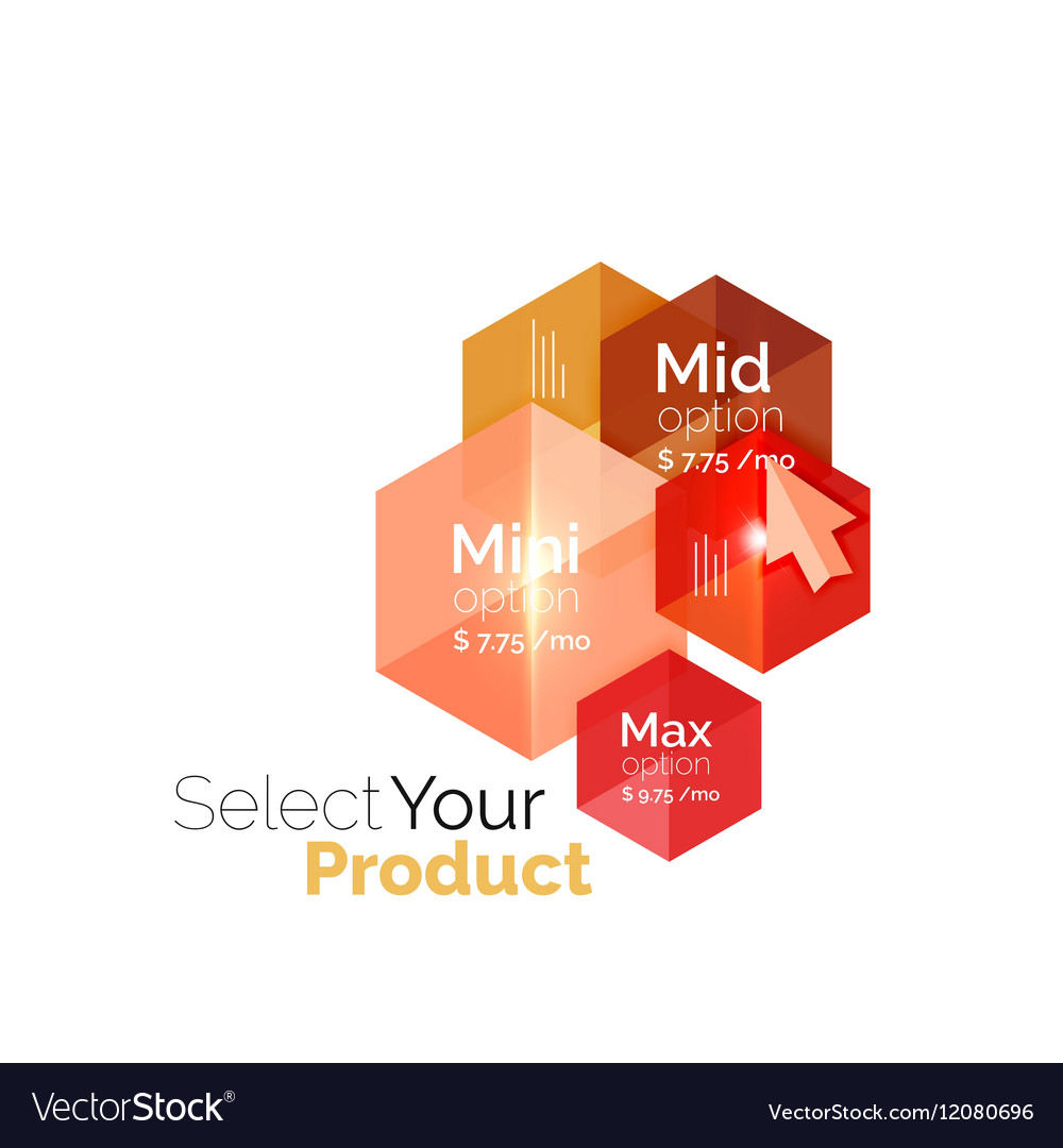 Select choice template Royalty Free Vector Image