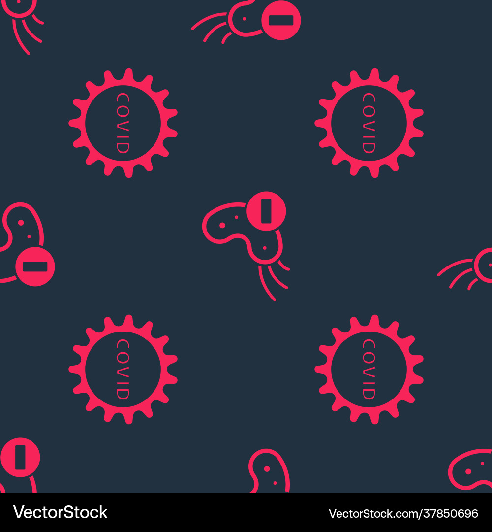 Set corona virus covid-19 and negative virus Vector Image
