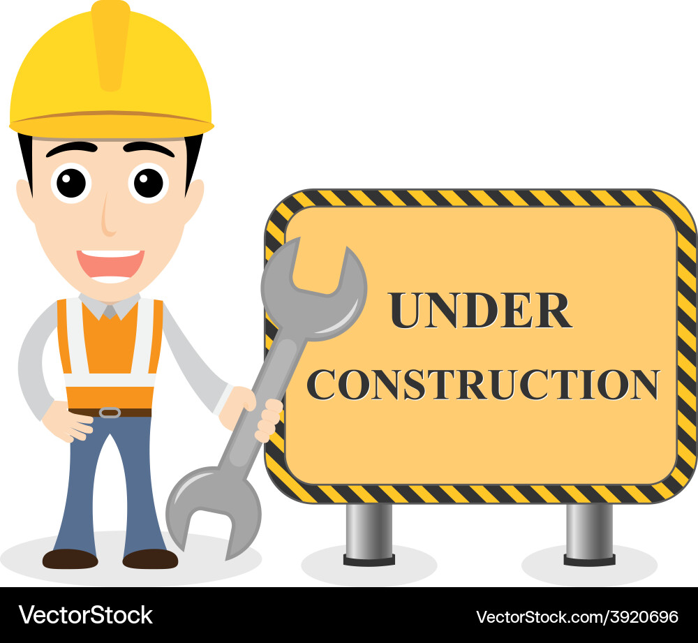 Under construction Royalty Free Vector Image - VectorStock