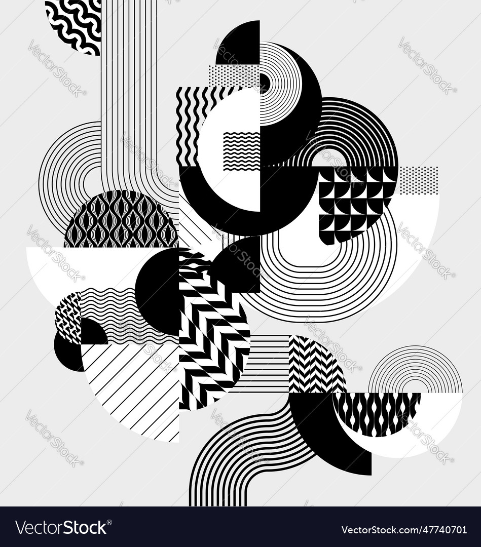 Abstract art monochrome composition Royalty Free Vector Abstract art monochrome composition Royalty Free Vector