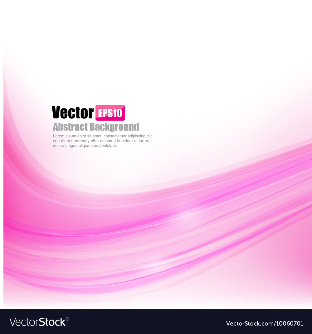 Abstract background light pink curve and wave Vector Image