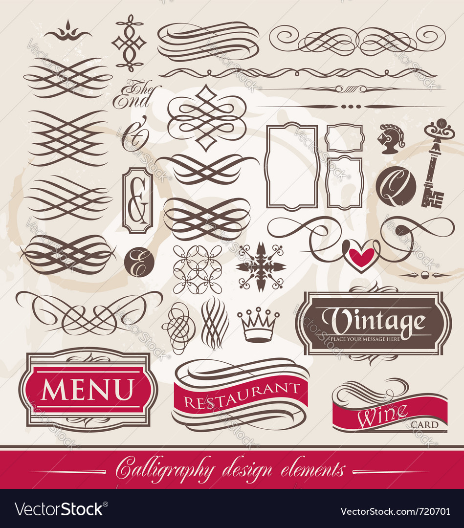 Calligraphy Royalty Free Vector Image - VectorStock