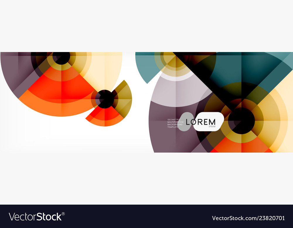 Geometric circle abstract background creative Vector Image