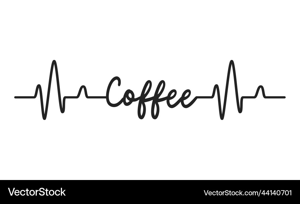 Heartbeat graphs of a fast from Royalty Free Vector Image