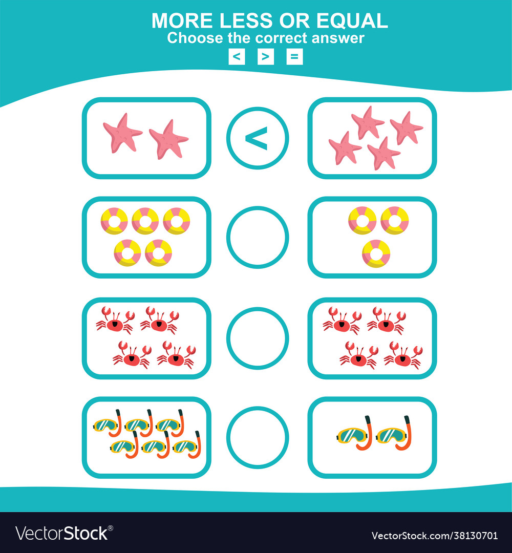 Math educational game for children Royalty Free Vector Image