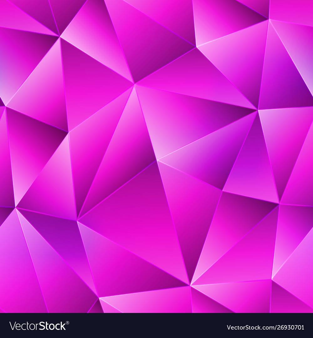 Pink triangle seamless pattern Royalty Free Vector Image