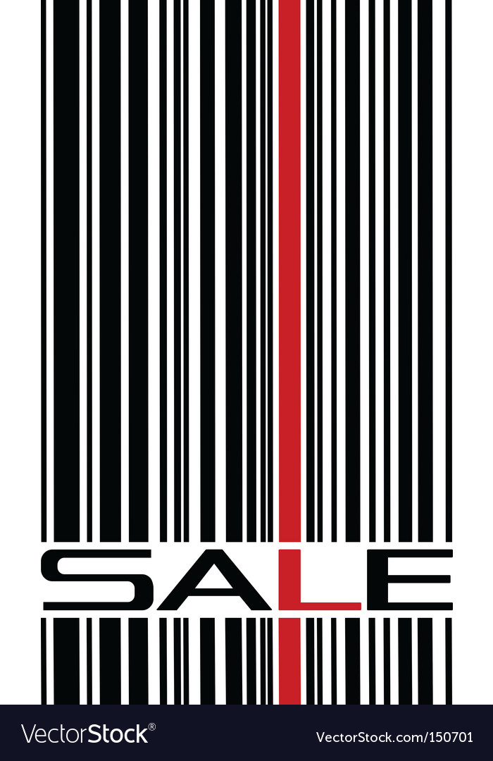 Sale and bar code Royalty Free Vector Image - VectorStock
