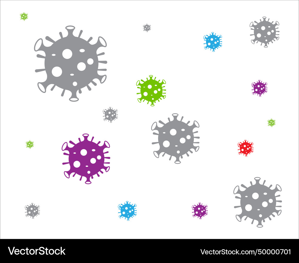 Spread virus logo designs for medical protection Vector Image
