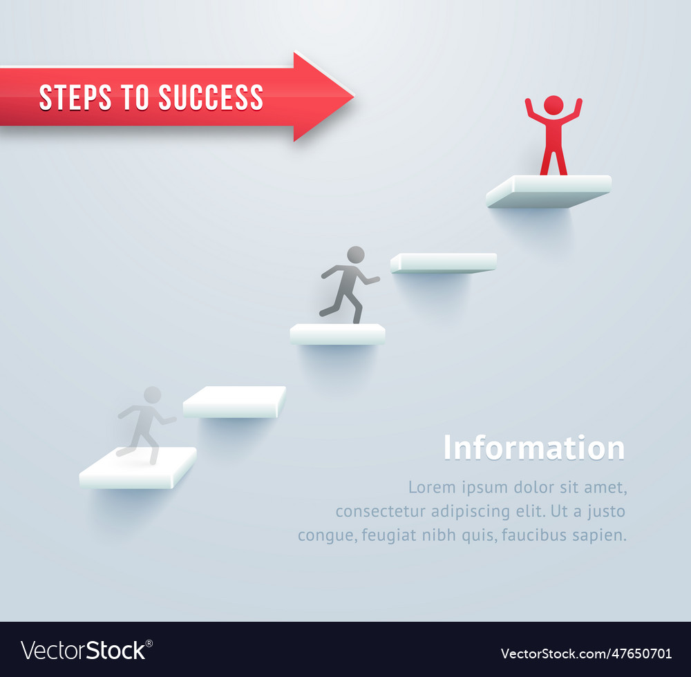 Step by Royalty Free Vector Image - VectorStock