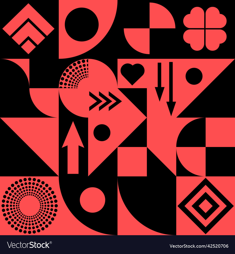 Abstract Art Pattern Geometric Background Vector Image