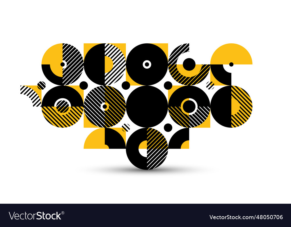 Abstract geometric background modular tiling Vector Image