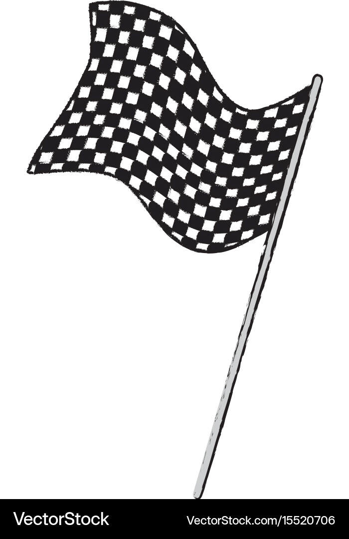 Flag sport finish winner design Royalty Free Vector Image