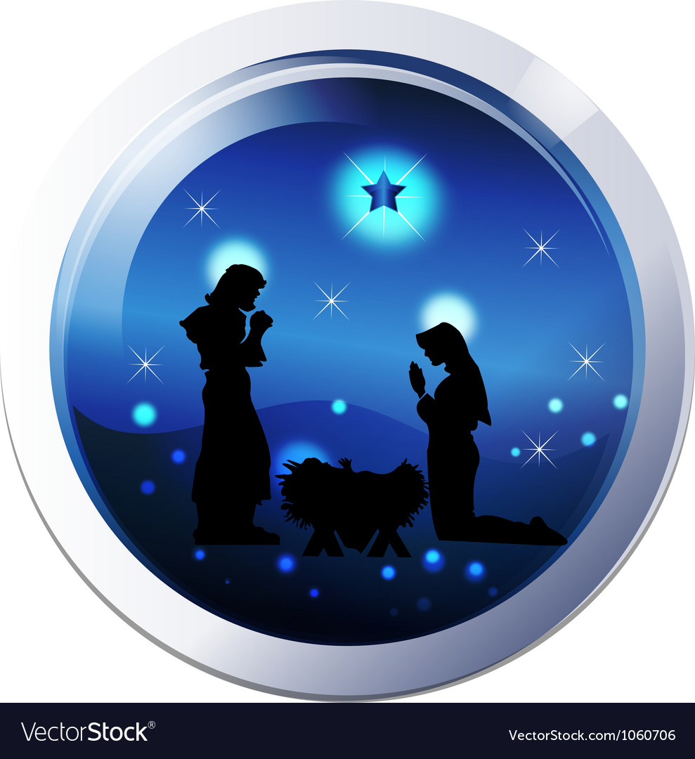 Nativity scene Royalty Free Vector Image - VectorStock