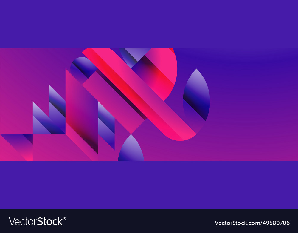 Simple geometric forms - dynamic Royalty Free Vector Image