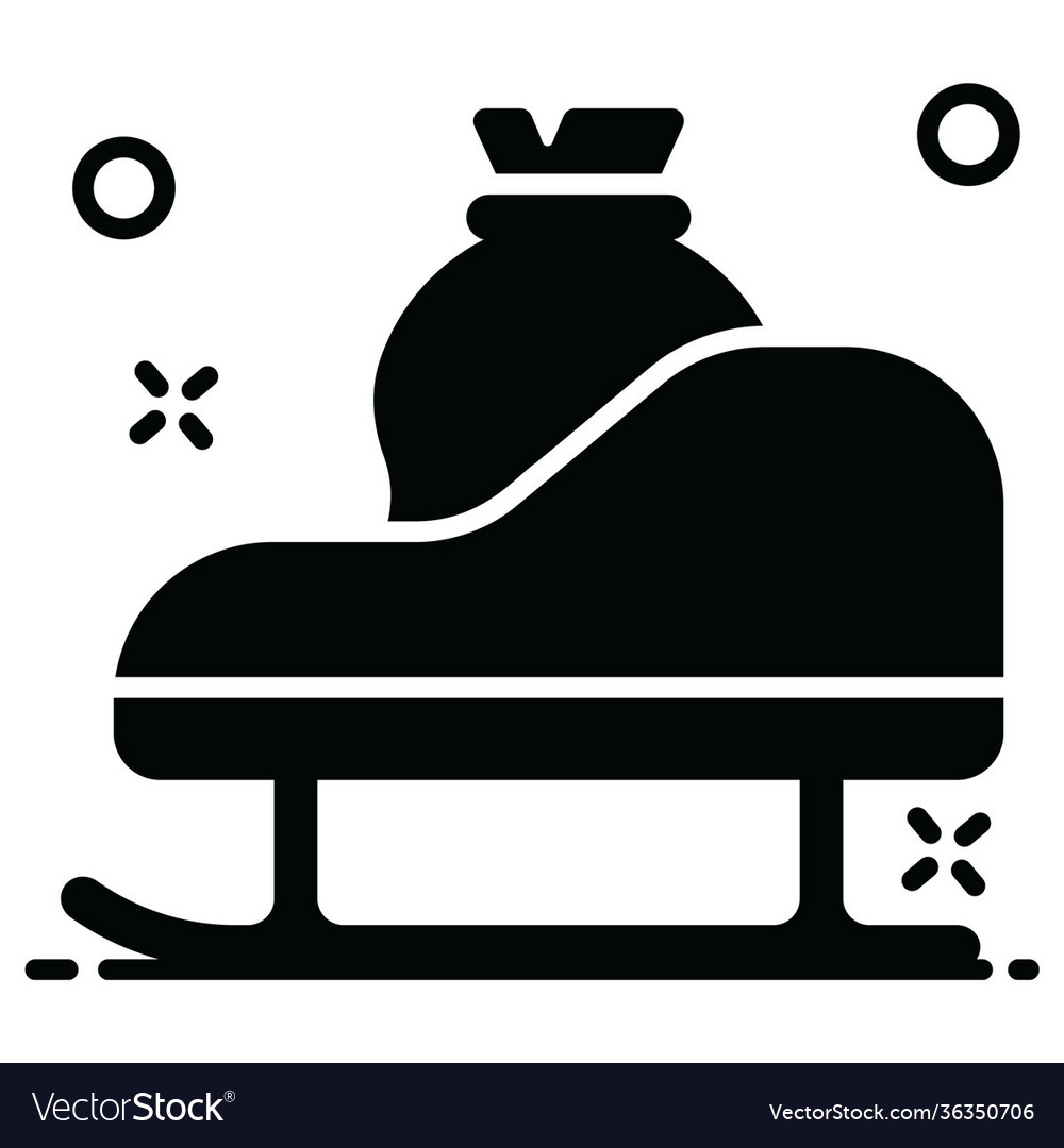 Sledge Royalty Free Vector Image - VectorStock