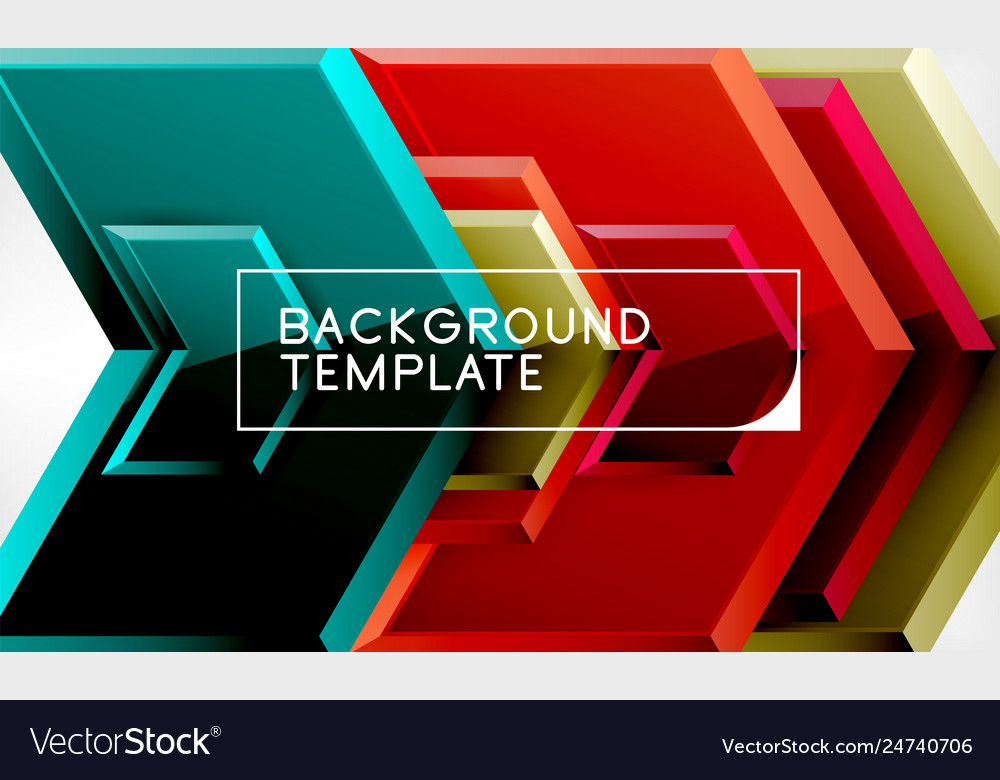 Techno arrow background template design Royalty Free Vector