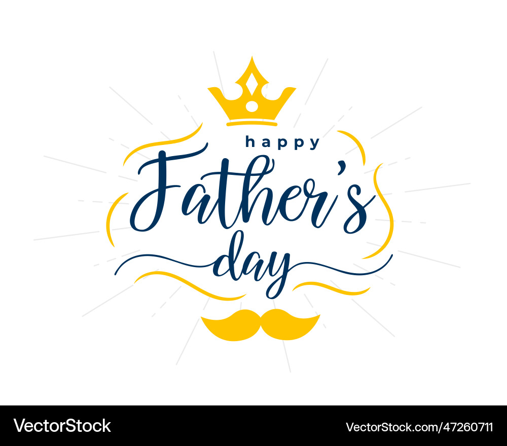 Beautiful fathers day celebration background Vector Image