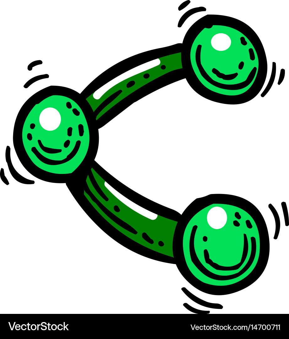 Cartoon image of share icon Royalty Free Vector Image