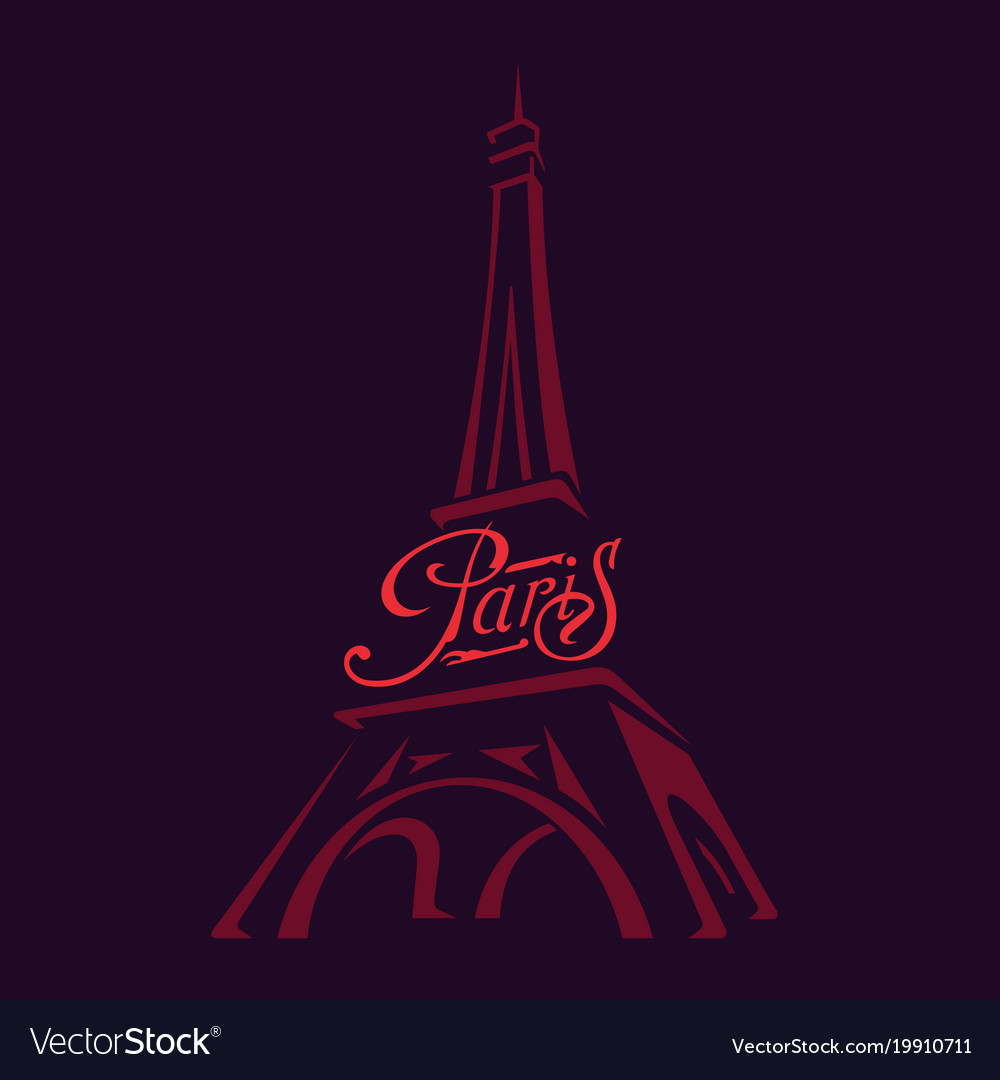 Image of the eiffel tower Royalty Free Vector Image